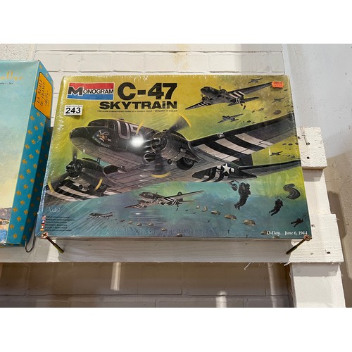 Monogram boxed C-47 sky train model kit