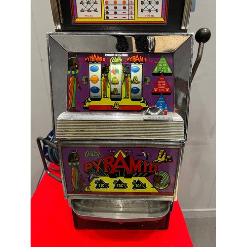 Bally pyramid 2p play fruit machine 1 armed arcade bandit /arcade ...