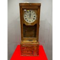 Early 20th century oak cased time recorder