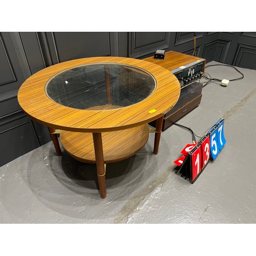 Mid century coffee table + pioneer radiogram & another