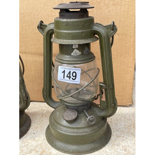 2 Military tilly lamps gremlin made in England