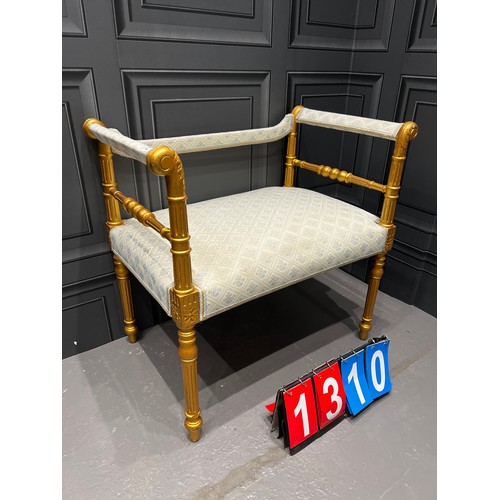 Regency style gilted hall chair/ stool