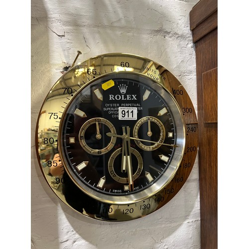 Rolex dealer display wall clock