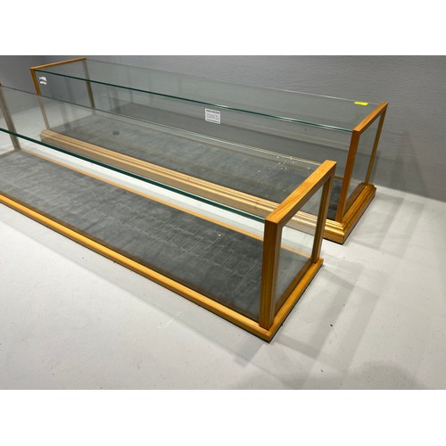 Pair of large display cases