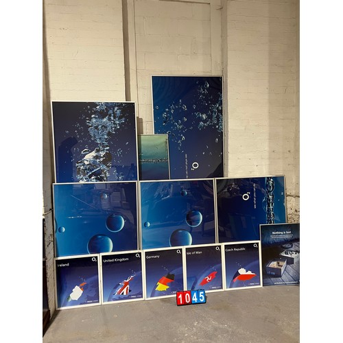 Collection of vintage O2 advertising boards 14 in total