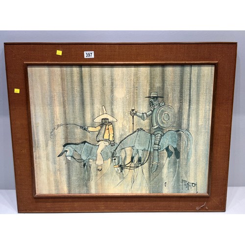 Vintage art work don quixote by Colin paynton