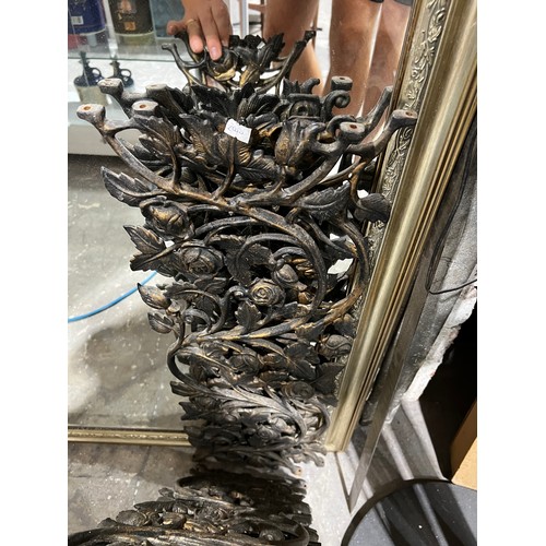 4 Vintage cast decorative panels