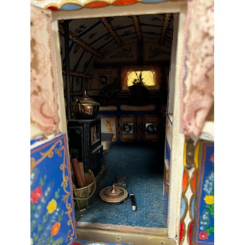 Large vintage handmade gypsy wagon