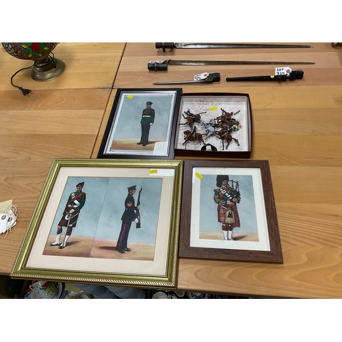 British lead soldiers cavalry + military prints
