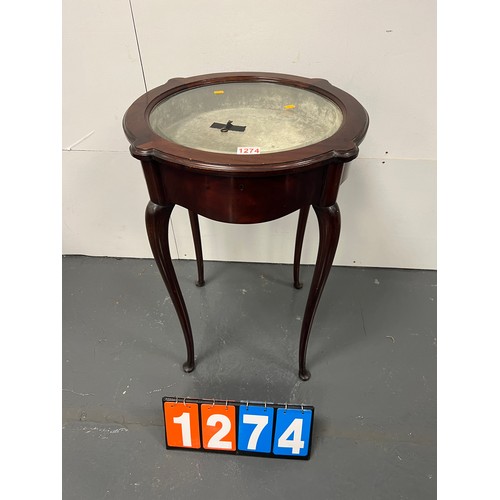 Edwardian mahogany display table
