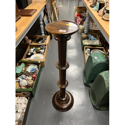 19th century carved mahogany torchere