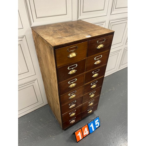 Early 20th century 14 multi drawer chest