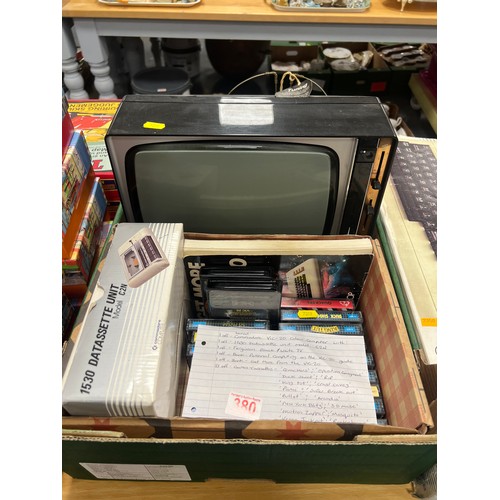 Commodore colour computer plus TV plus games etc