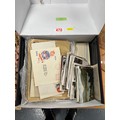 Box of postcards etc