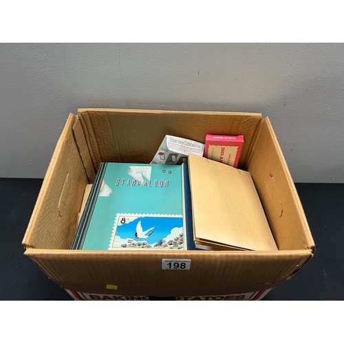Large box stamps and stamp albums