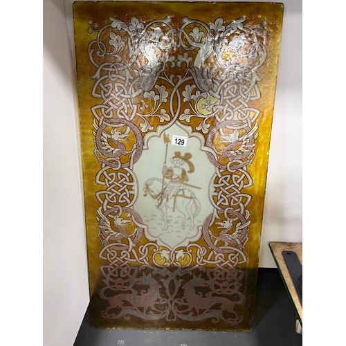 Victorian decorative glass window pane