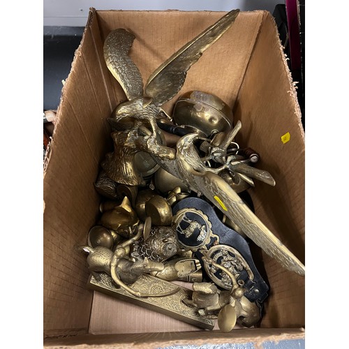 Good Box brassware eagles etc