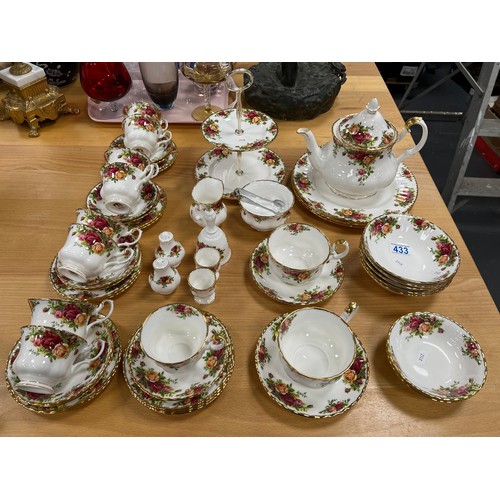 Royal albert 'country rose' tea set etc