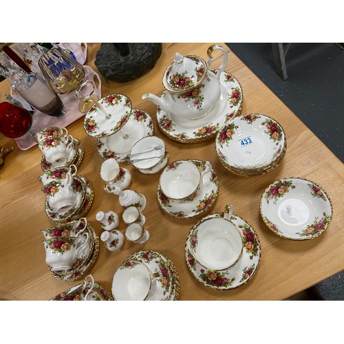 Royal albert 'country rose' tea set etc