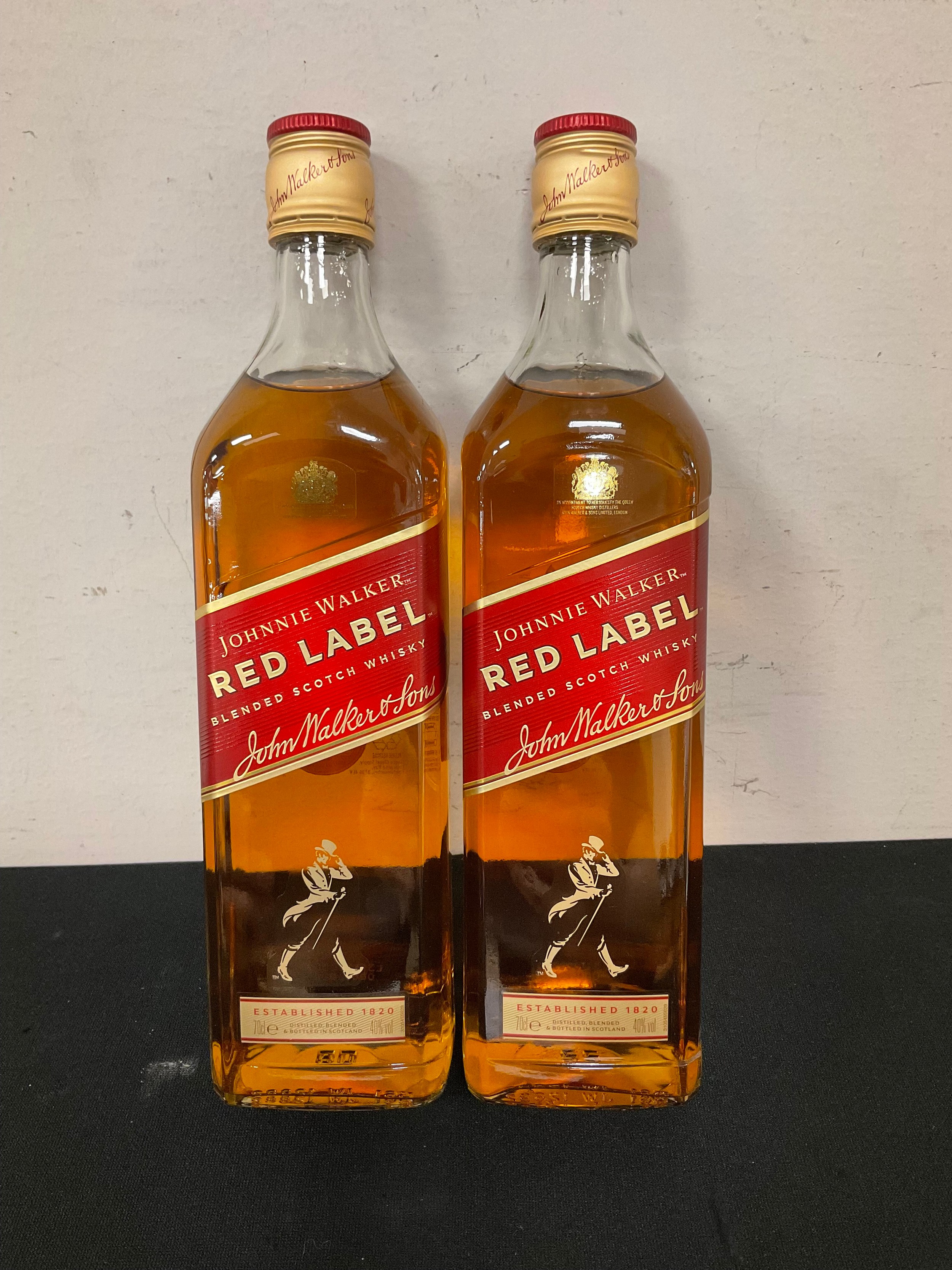 2 Bottles Johnny walker red label blended Scotch Whiskey