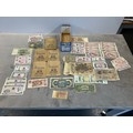 Box old English & foreign bank notes