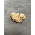 Bone duck netsuke figure