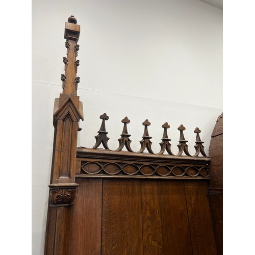 A rare antique gothic wood confession stand circa 1880 with fantastic ...