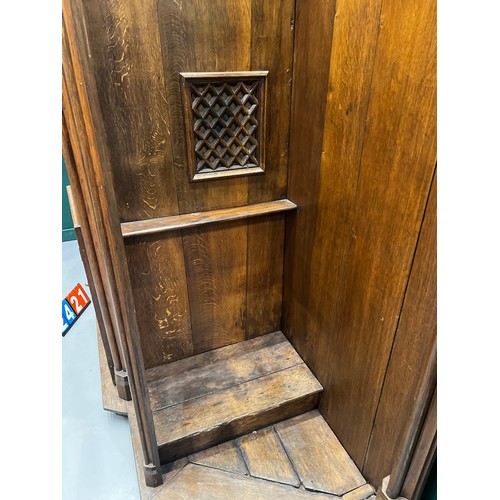 A rare antique gothic wood confession stand circa 1880 with fantastic ...