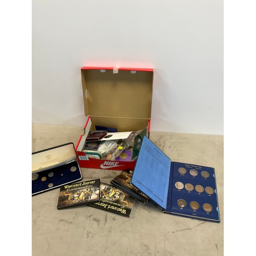 Box of collectible coins