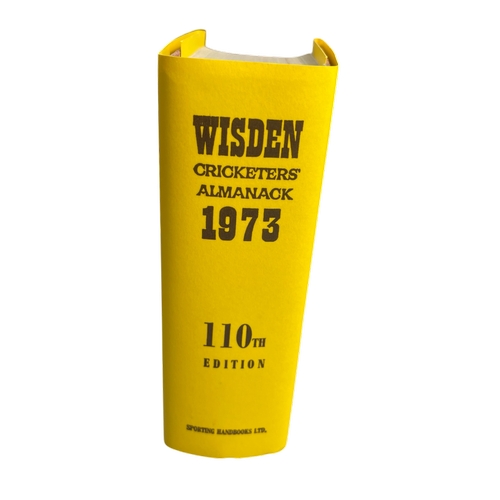 A collection of Wisden hardback books covering the years 1965, 1973 ...