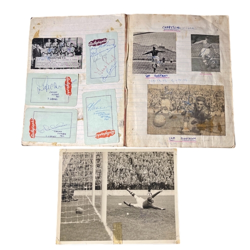 A circa 1950s football autograph book containing hundreds of autographs ...