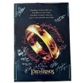 A stunning 'Lord of the Rings - cast signed movie poster' featuring the ...