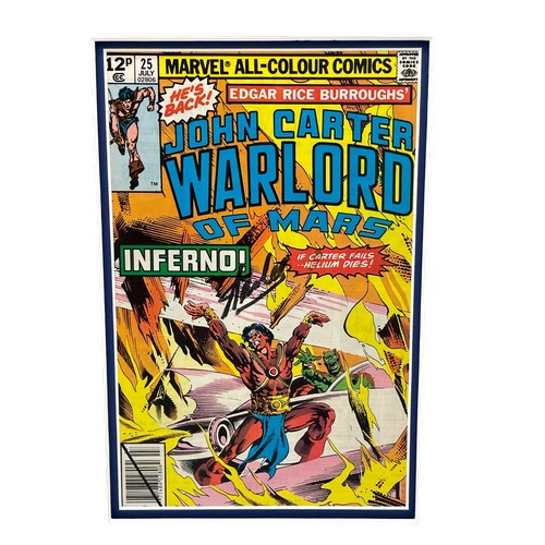 A Stan Lee signed Marvel Comic 'John Carter Warlord of Mars' comic book ...