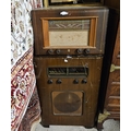 Old Phillips Valve Radio & a Vintage floor-standing Radiogram (2)