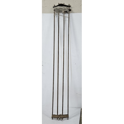 Very long Vintage-era Laundry/Airing Rack with pulley, SIZE