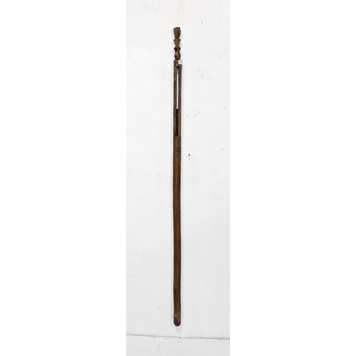 Tall African Dancing Pole, with tribal engravings