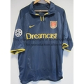 SILVINHO ARSENAL PLAYER ISSUE SHIRT A scarce Nike blue short sleeves ...