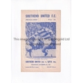 SOUTHEND UNITED V QPR 1967 Scarce 4-page issue for The London Midweek ...