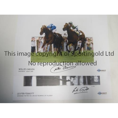 WILLIE CARSON / LESTER PIGGOTT / AUTOGRAPHS Two limited edition ...