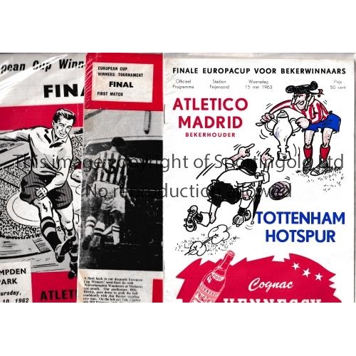 EUROPEAN CUP WINNERS CUP FINAL Twenty eight programmes from 1961 to ...