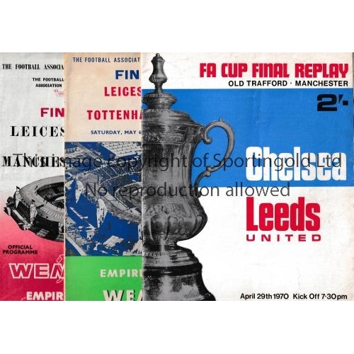 FA CUP FINAL PROGRAMMES Seventeen programmes for the FA Cup Final ties ...