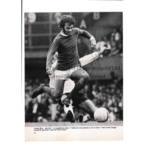 GEORGE BEST AUTOGRAPH / MANCHESTER UNITED Signed page from an album ...