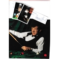 SNOOKER AUTOGRAPHS Eleven snooker players signatures on tickets, menus ...