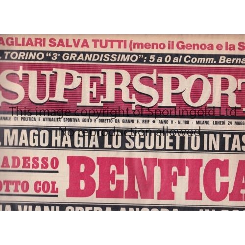 1965 EUROPEAN CUP FINAL INTER MILAN v BENFICA Match 27/5/1965 at the ...