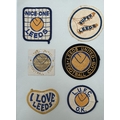 X6 LEEDS UNITED 1970S SEW ON FOOTBALL PATCHES/ CRESTS. 6 ITEMS, DEADSTOCK.