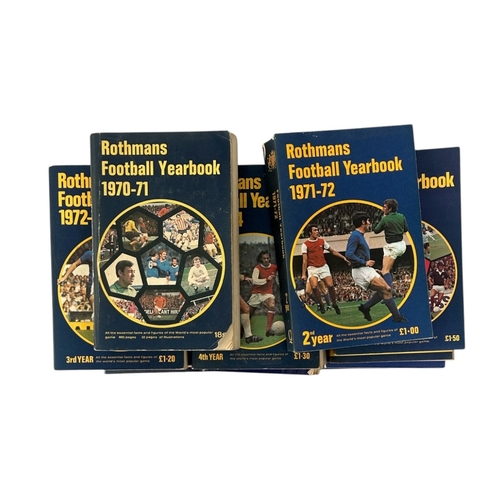 X17 ROTHMANS FOOTBALL YEARBOOKS, 1970S ONWARDS, LARGE COLLECTION ...