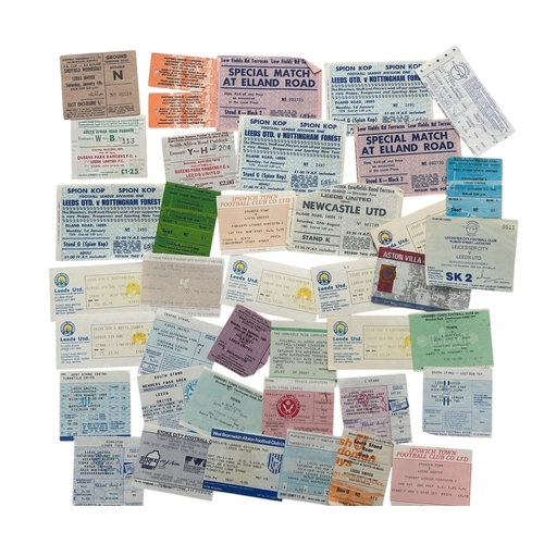 X40 LEEDS UNITED 1960-1980S MIXED FOOTBALL TICKET STUBS, HOME AND AWAYS ...