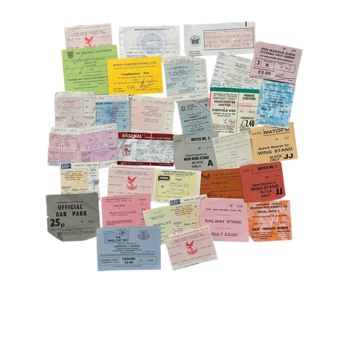 X30 MIXED 1980S ENGLISH FOOTBALL TICKET STUBS, HUGE MIX OF CLUBS ...