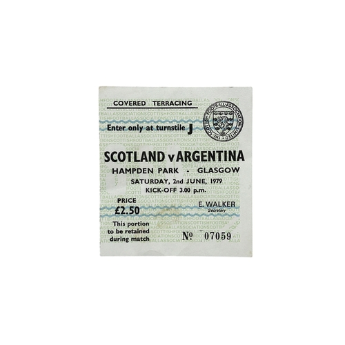 DIEGO MARADONA FIRST ARGENTINA GOAL FOOTBALL TICKET STUB, SCOTLAND ...