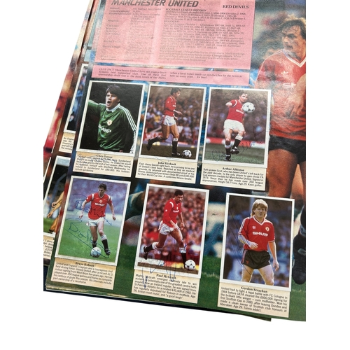 1980S ACTION SHOT FOOTBALL STICKER BOOK, FILLED WITH SIGNED ...